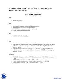 IBM Processors-Assembly Language, Microprocessors and Computer Architecture-Assignment - Docsity