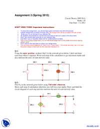 Equivalent Resistance Part 3-Physics-Assignment - Docsity
