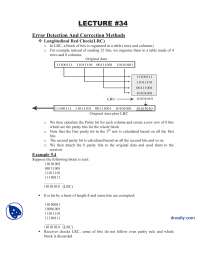 Error Detection And Correction Methods-Data Communication-Lecture Notes ...