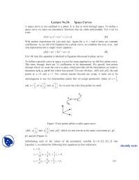 Space Curves-Computer Graphics-Lecture Notes - Docsity