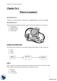 What Is Computer-Computer Fundamentals-Lecture Notes - Docsity