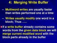 Merging Write Buffer-Advance Computer Architecture-Lecture Slides | Slides Advanced Computer ...