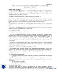 Civic Journalism Development Media Theory And Democratic-Theories of ...