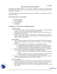 Sensitivity Training-Organizational Behaviour-Lecture Handout - Docsity