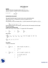Series-Discrete Mathematics-Lecture Handout - Docsity