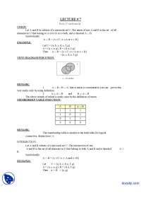 Union-Discrete Mathematics-Lecture Handout - Docsity