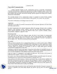 Nonverbal Communication-Communication Skills-Lecture Handout - Docsity