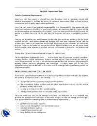 Basic Sqc Improvement Tools-Total Quality Managment-Handouts - Docsity