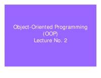Information Hiding-Object Oriented Programming-Lecture Slides - Docsity