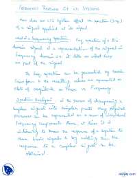 Frequecy Response of LTI System-Signals and Systems-Lecture Handout - Docsity