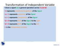 Transformation of Independent Variable-Signals and Systems-Lecture Handout - Docsity