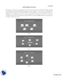 Networking Devices-Information Technology-Lecture Handout - Docsity