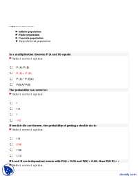 Multiplication Theorem-Statistics-Solved Quizes - Docsity