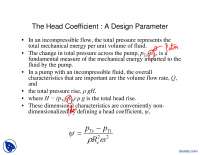 The Head Coefficient A Design Parameter-Turbomecines-Lecture Slides ...