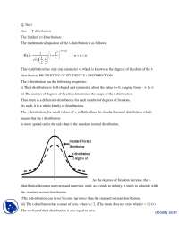 T Distribution-Statistics-Solved Quizes - Docsity