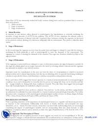 General Adaptation Syndrome Gas And Psychology Of Stress-Environmental ...