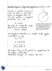 Rotational Dynamics-Physics-Lecture Notes - Docsity