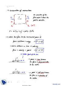 Conservation Of Momentum-Classical Physics-Lecture Notes - Docsity
