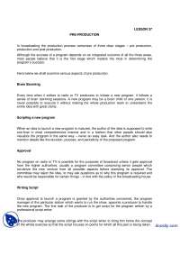 Writing Script for Radio Broadcasting-Introduction to Broadcasting ...