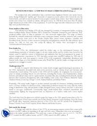 Motion Pictures (4)-Introduction to Mass Communication-Lecture Handout - Docsity