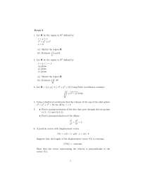 Exam 3 - Analytic Geometry and Calculus 3 | MATH 2400 - Docsity