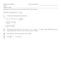 Differential and Integral Calculus III - Quiz 4 Questions | MATH 2934 ...