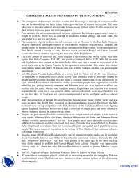 Emergence and Role Of Print Media In The Sub-Continent-Mass Media-Lecture Handout - Docsity