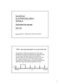 Ekg-Akvizicija elektrofizioloskih signala-Skripta-Elektrotehnicki fakultet | Rezime' predlog ...