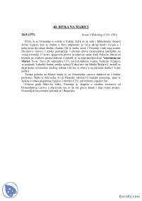 BITKA NA MARICI-Beleska-Istorija Vizantije-Filozofski fakultet ...