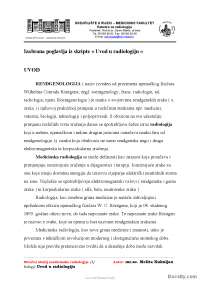 Uvod u radiologiju-Skripta-Radiologija-Medicina | Rezime' predlog ...
