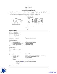 Analog to Digital Converter - Microprocessor Interfacing - Lab Manual - Docsity