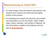 Fundamental Dimensioning Terms - Computer Aided Design - Lecture Slides - Docsity