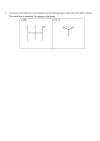 Lewis Structures, Hybridization, Molecular Geometry - Solutions | CHEM ...