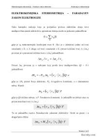 Elektrokemija teorija-Skripta-Elektrohemija-Hemija | Rezime' predlog Elektrohemija - Docsity