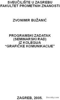 Programski zadatak-Seminarski rad-Komunikacije-Saobracajni fakultet | Maturalni radovi' predlog ...