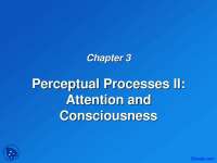 Attention and Consciousness - Cognitive Psychology - Lecture Slides - Docsity