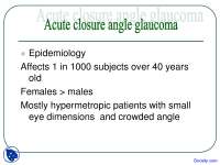 Acute Closure Angle Glaucoma - Introduction to Ophthalmology - Lecture ...