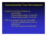 Gastrointestinal Tract Development - Introduction to Embryology ...