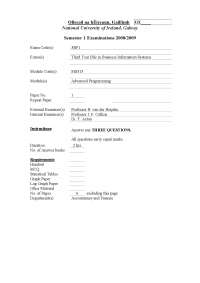 Transformation - Advanced Programming - Exam - Docsity