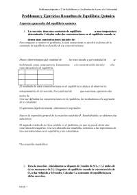 Problemas y Ejercicios Resueltos de Equilibrio Químico - Prácticas - Química - Enseñanzas Medias ...