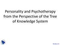 Perspective of the Tree of Knowledge System - Tree of Knowledge System ...