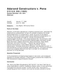 Adarand v Pena - Law - Guide | Study Guides, Projects, Research Law ...