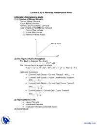 Intertemporal Model - Intermediate Macroeconomics - Lecture Notes ...