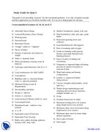 Distributed Loads - Architectural Structures - Guide - Docsity