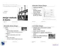 Design Methods - Architectural Structures - Lecture Slides - Docsity