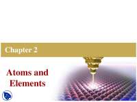 Atoms and Elements - General Chemistry - Lecture Slides - Docsity