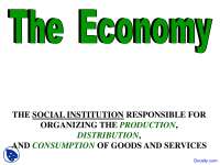 Economy - Basics of Sociology - Lecture Slides - Docsity