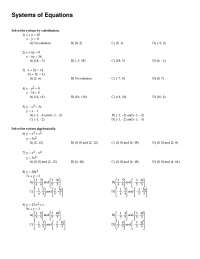 Systems - Calculus - Exercise - Docsity