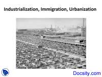 Industrialization, Immigration, Urbanization - Immigration Law ...