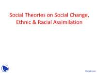 Social Theories on Social Change - Social Inequality - Lecture Slides ...